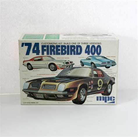 Vintage 1974 74 Firebird 400 Model Kit Mpc 1 7415 250 1 25 Scale