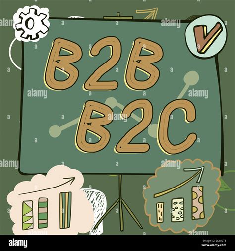 text showing inspiration b2b b2c business showcase two types for