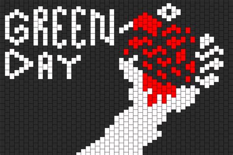 Green Day Band Perler Bead