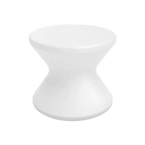 Ledge Lounger Signature Standard Side Table Without Umbrella Hole White