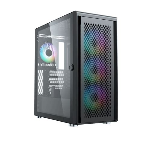 Big Space Computer Case Metal Mesh Front Panel Pc Case Tempered Glass Gaming Case Cd818