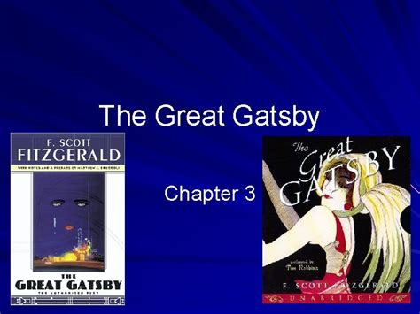 The Great Gatsby Chapter 3 Question 1 Describe