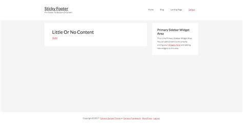 How To Stick Your Footer To The Bottom Of The Screen