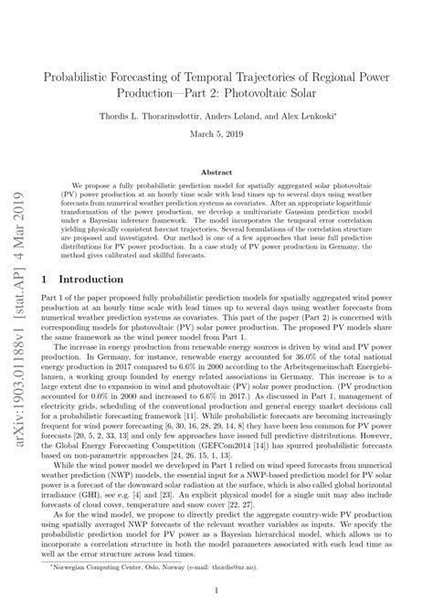 Pdf Probabilistic Forecasting Of Temporal Trajectories Of Regional