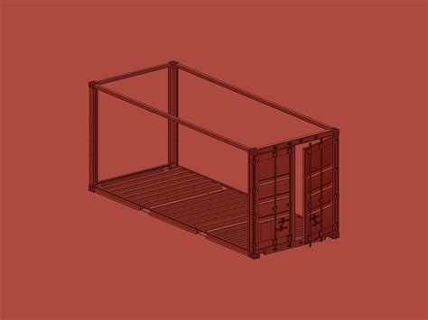 20 피트 Iso 선적 컨테이너 1 3d 모델 21 Unknown Max Obj Fbx Free3d