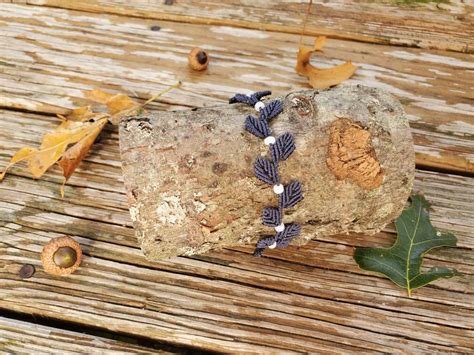 Macrame Leaf Bracelets Etsy