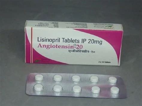 Lisinopril Tablets 20 Mg At ₹ 197stripe Lisinopril Tablet In Surat