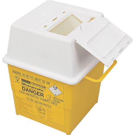 Shop Kennedy Sharps Bin 4L Sharps Disposal Containers Zoro UK