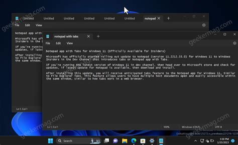 Notepad App With Tabs For Windows 11 Officially Available For Insiders
