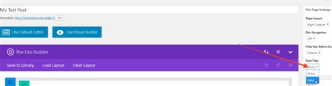 How To Hide Or Move The Post Or Page Title In Divi
