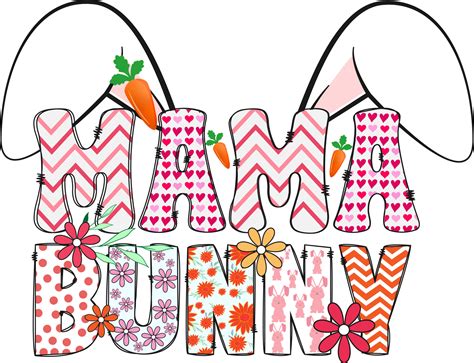 Easter Mama Bunny 19017873 Vector Art At Vecteezy