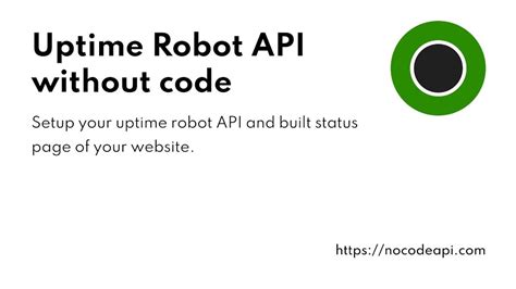 Uptime Robot Api Without Code Youtube