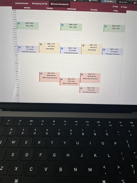 How Does My Schedule Look For Fall Freshman Cs Bs Rfsu