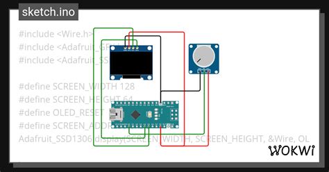 Gauge Meter Ssd1306 Wokwi Esp32 Stm32 Arduino Simulator