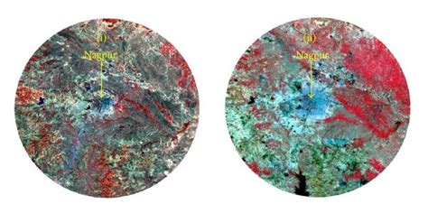 False Color Composite Of I Landsat Mss During 1972 73 And Ii