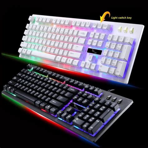 Wired Backlit Computer Keyboard Usb Lighting Desktop Gaming Office Keyboard Wholesale Wired