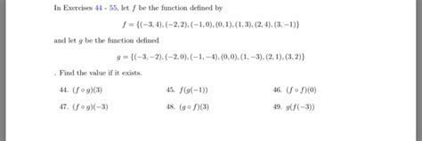 Solved In Exercises Let Be Te Fuction Defined By And Chegg Com