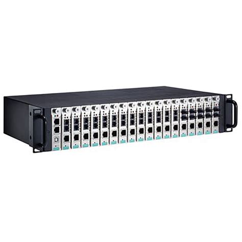 Moxa Trc 2190 Ac Rackmount Chassis 2u 18 Slots Csm Mn01 Managed Module Single 110 To 240 Vac