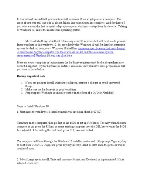 Tutorial Windows Pdf Windows 10 Microsoft Windows