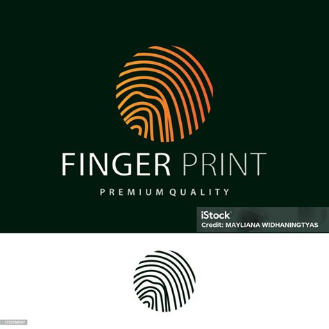 프리미엄 지문 로고 인간 정체성 디자인 간단한 선 모델 템플릿 일러스트레이션 감지기에 대한 스톡 벡터 아트 및 기타 이미지 감지기 개성 개념 경호 Istock