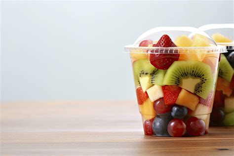 AI Generated Fresh Fruit Salad To Go With Copy Space AI Generated Stock Photo At Vecteezy