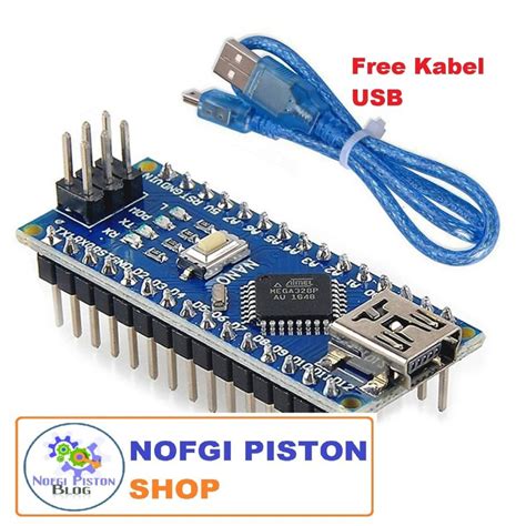 Jual Arduino Nano V Sudah Disolder Plus Kabel USB ATmega Solderan Pin Shopee Indonesia