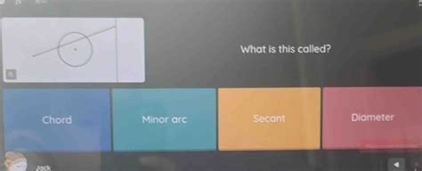 solved what is this called chord minor arc secant diameter jack [math]