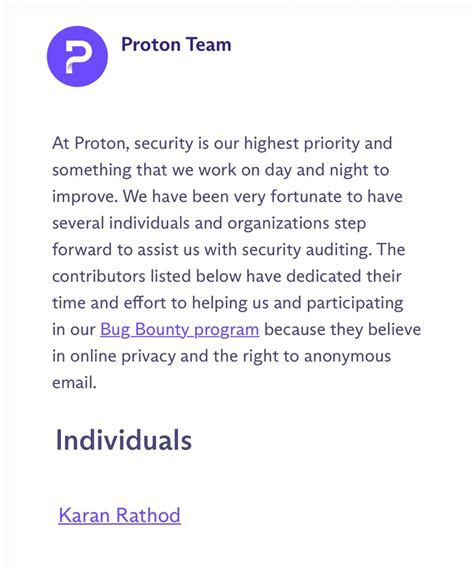 Security Halloffame Bugbounty Cybersecurity Proton Karan Rathod