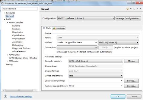 Rtosamic110 Ethercat Project Build Issue Processors Forum