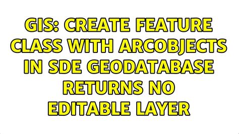 Gis Create Feature Class With Arcobjects In Sde Geodatabase Returns No
