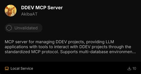 Máy Chủ Mcp Ddev Mcp Servers · Lobehub