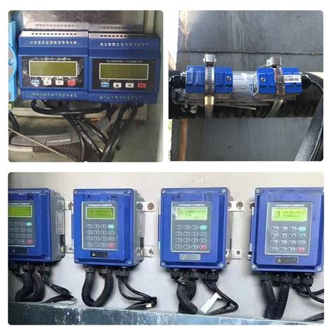 24v Digital Sanitary Portable Ultrasonic Water Flow Meter Smart