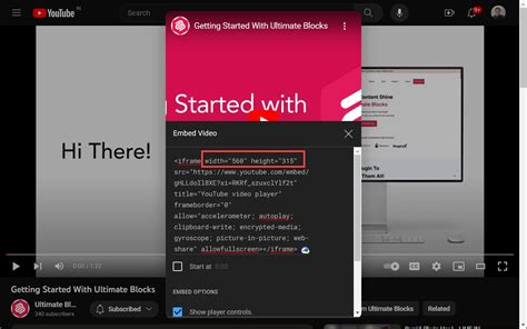 How To Change YouTube Embed Size In WordPress