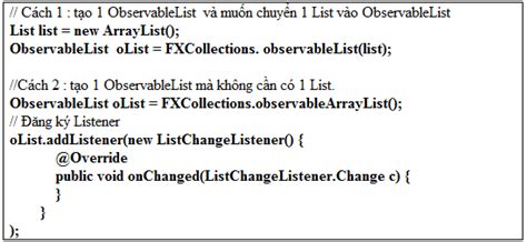 Chia Sẻ Javafx 8 Phần 5 Sử Dụng Javafx Collections