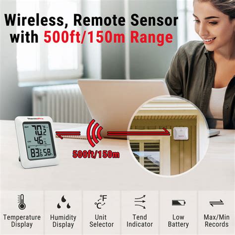 Tp60b Wireless Indoor Outdoor Hygrometer Thermometer Thermopro