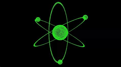 Premium Photo D Atom Model With A Nucleus And Electrons On Black Bg Object Dissolved