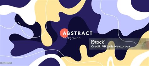 Abstract Dynamic Blob Wave Banner Pattern Liquid Blob Motion Smooth