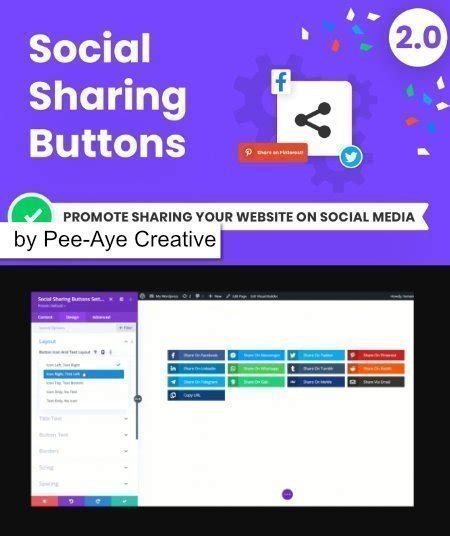 Divi Social Sharing Buttons Plugin