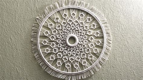 Macrame Circle Tutorial Round Wall Hanging New Pattern 2025 Youtube