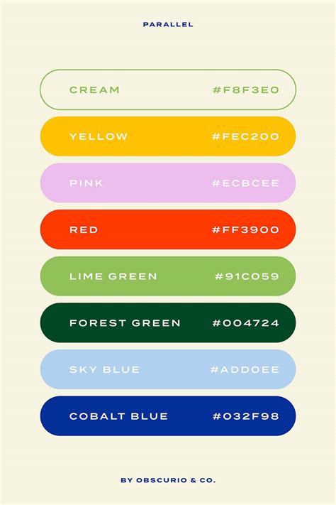Parallel Optimistic Colour Palette For Sci Fi Bookstore Branding By