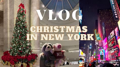 뉴욕여행 브이로그 크리스마스 뉴욕 여행 🗽 메트로폴리탄 미술관 구겐하임 미술관 매그놀리아 바나나푸딩 콜롬비아 대학교 투어 뉴욕공립도서관 Mandms