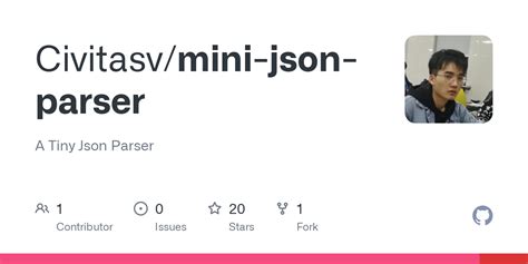 GitHub Civitasv Mini Json Parser A Tiny Json Parser
