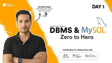 Day 1 Introduction To Dbms Dbms And Mysql Zero To Hero 5 Days Youtube