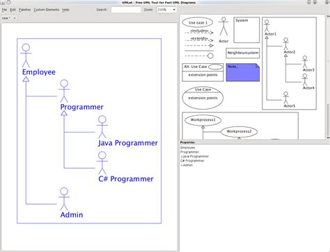 Umlet Open Source Multi Platform Uml Tool