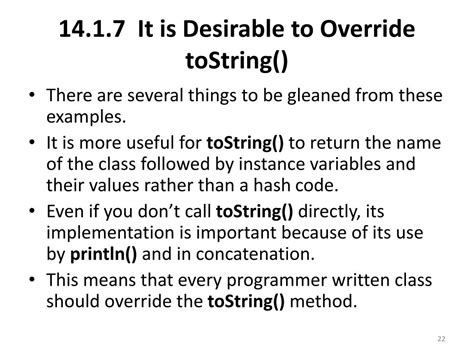 Ppt Java Unit 14 The Methods Tostring Equals And Clone