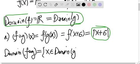 finding domains of functions and composite functions find a f ∘g and