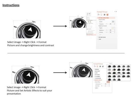 Stock Photo Pointer On Control Knob PowerPoint Slide