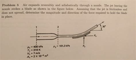 air expands reversibly and adiabatically through a