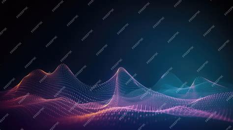 Premium Photo Modern Abstract Digital Wave Particle Background Generative Ai Aig21