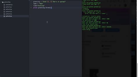 Python 19 More Input And Output Formatting Etc Youtube